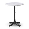 Taposine Bistro Kitchen Dining Table in Solid Marble 60cm Round - NetFurniture