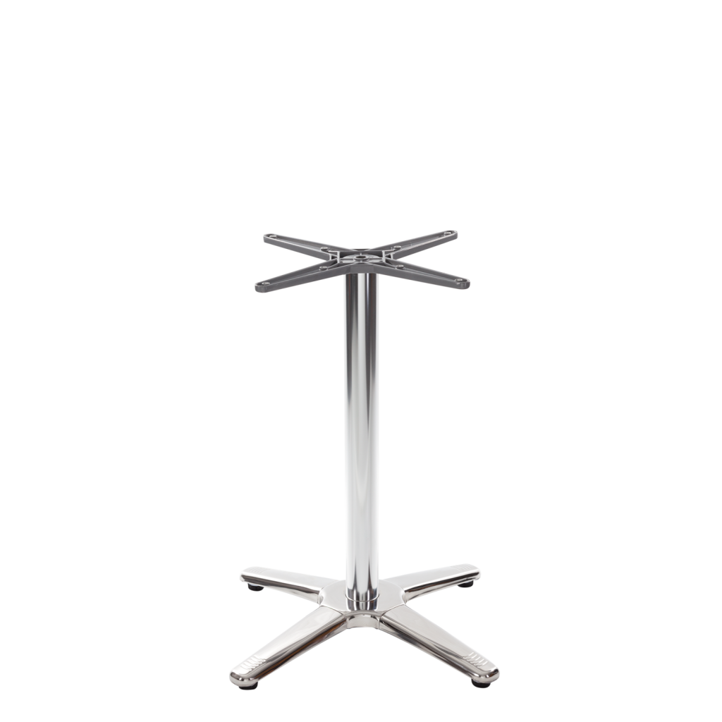 Aluminium All Weather Table Base - 4 Leg - Height - 730 Mm