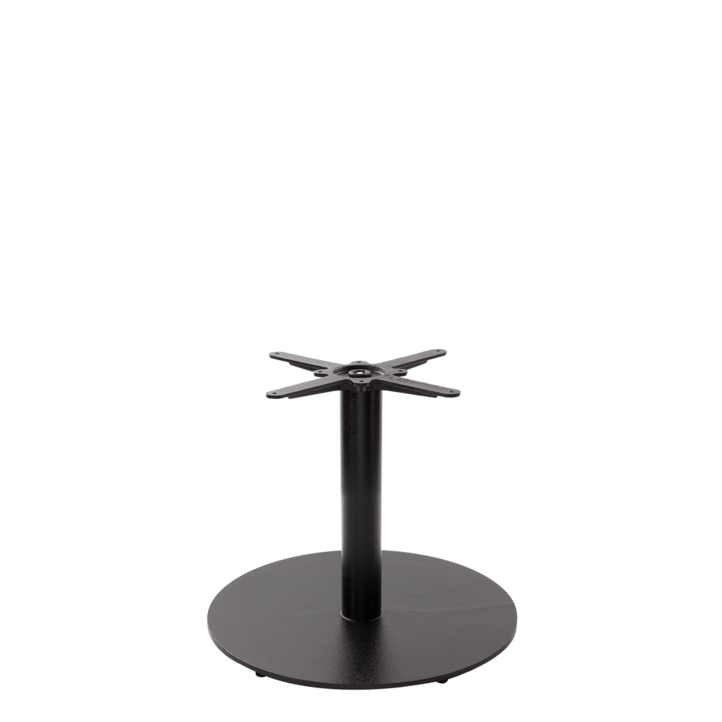 Black Cast Iron Round Table Base - Large - Coffee Height - 480 Mm