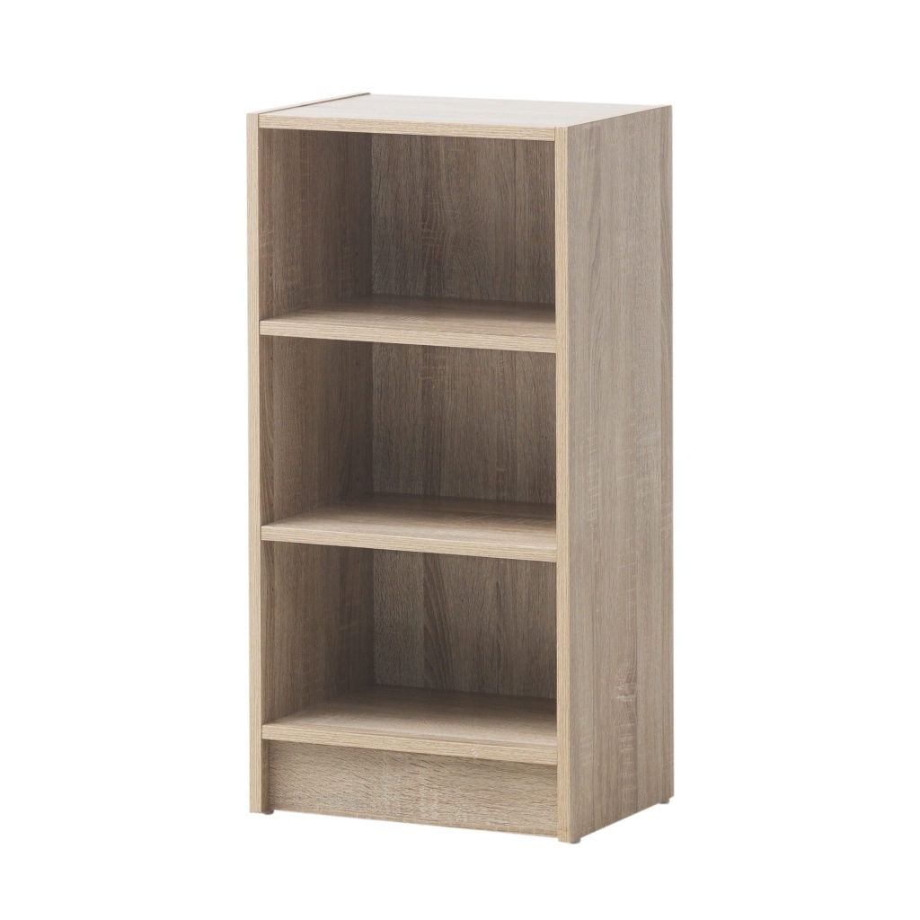 Small Narrow Bookcase Oak - Compact Storage | Net Furniture