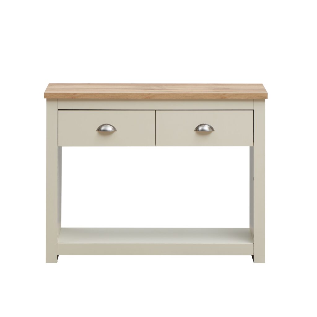 Cisnon Cream 2 Drawer Console Table Cream