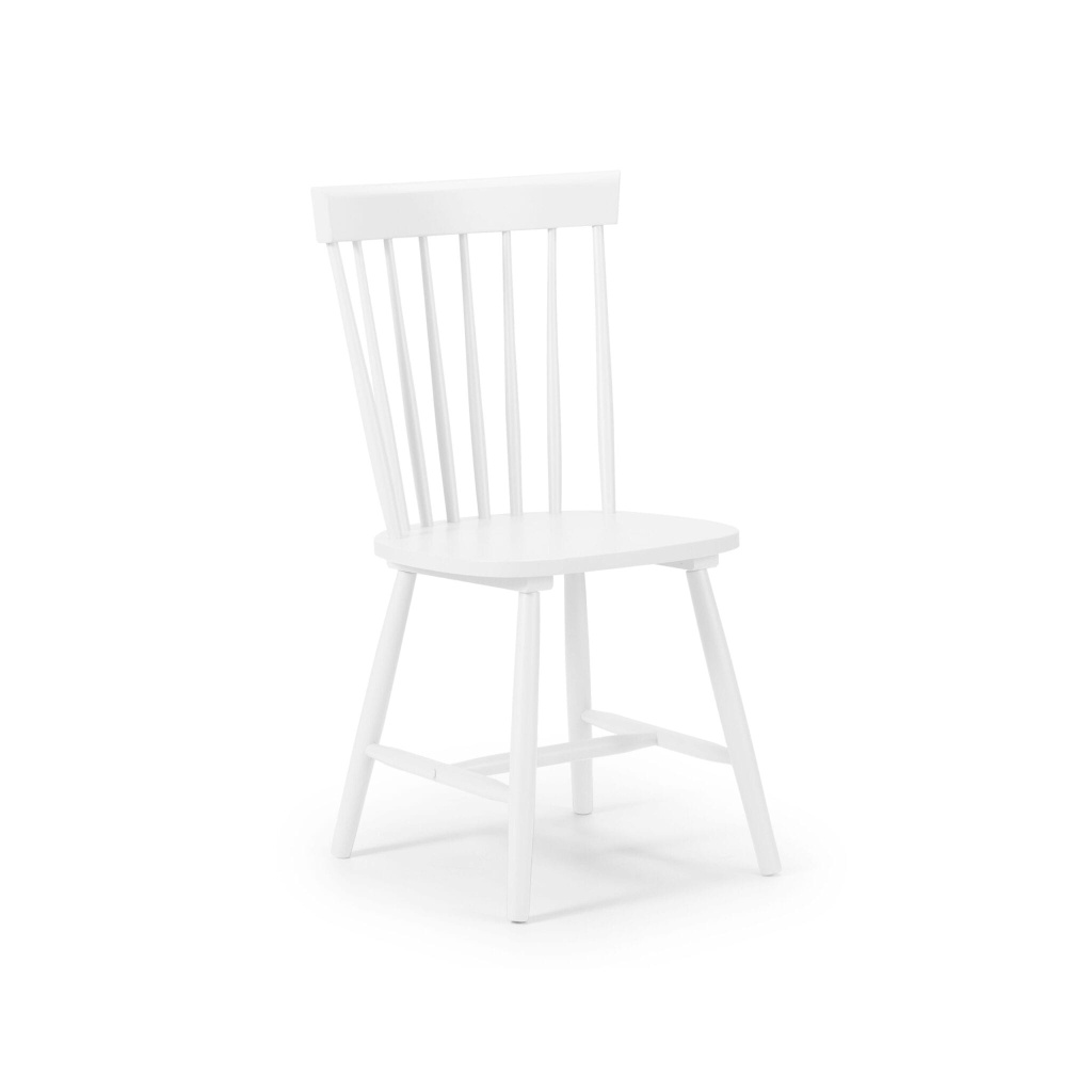White Scandinavian Dining Chair - Modern Style | Net Furniture UK